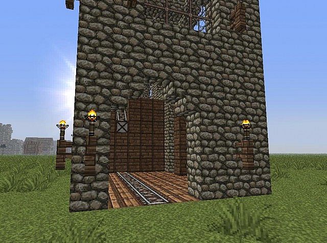 TrainStation+Rollercoaster [Medieval Style] ~ Diamond? Minecraft Map