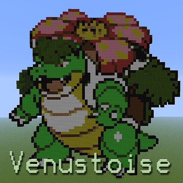 Venustoise Art (Blastoise+Venusaur) Minecraft Map
