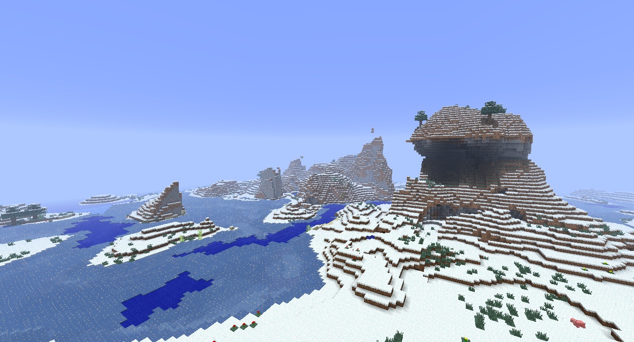Frozen Ocean seed 1.3 Minecraft Map