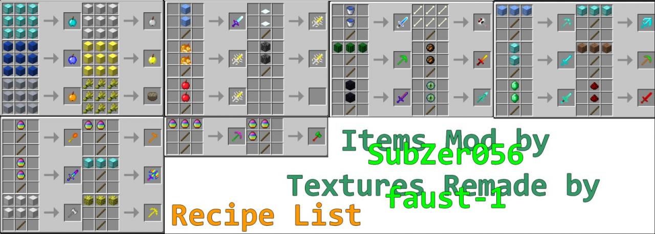 [1.4.5] SubZer056's Items Mod! [20 Items!] Minecraft Mod