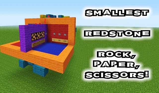 Smallest Redstone Rock-Paper-Scissors in Minecraft! Minecraft Map