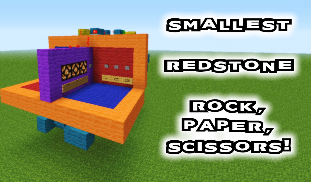Smallest Redstone Rock-Paper-Scissors in Minecraft! Minecraft Map
