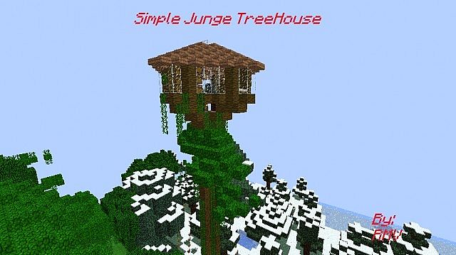 Simple Jungle Treehouse Minecraft Map