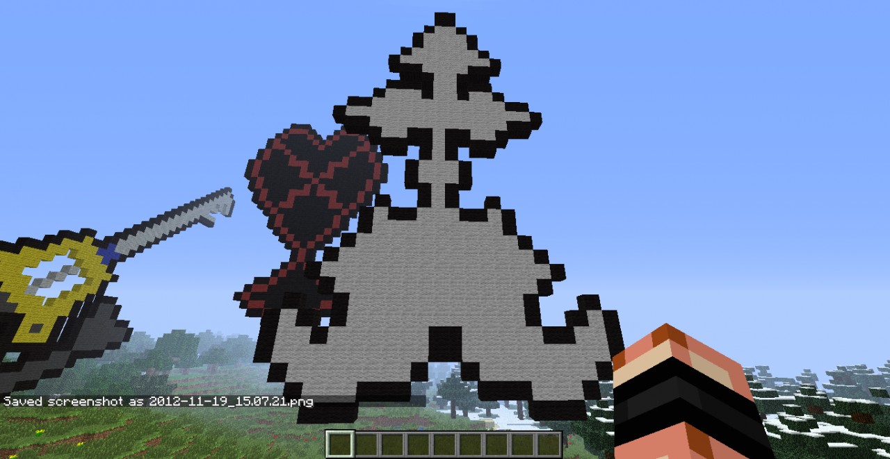 Kingdom Hearts Pixel Art Minecraft Map