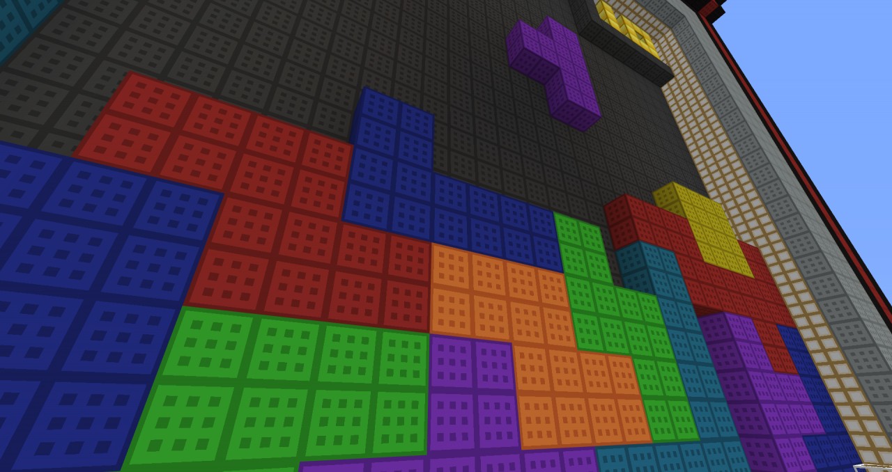 Tetris arcade machine Minecraft Map