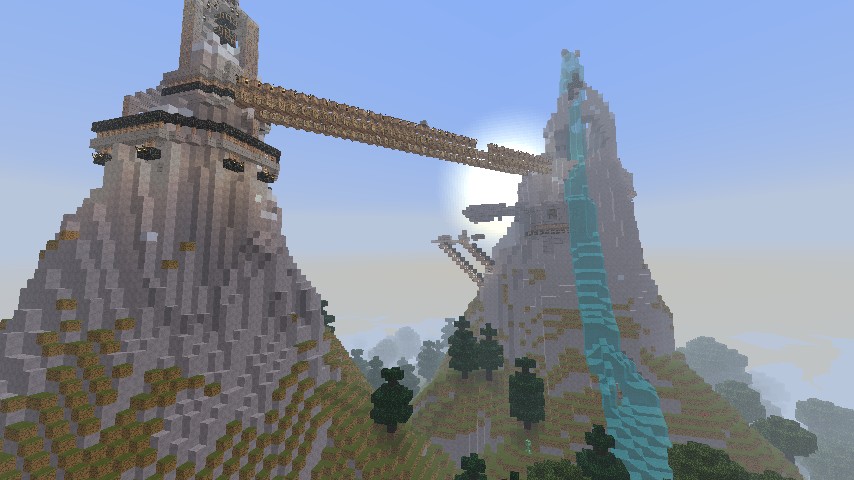 Deserted SKY ISLAND Base Minecraft Project