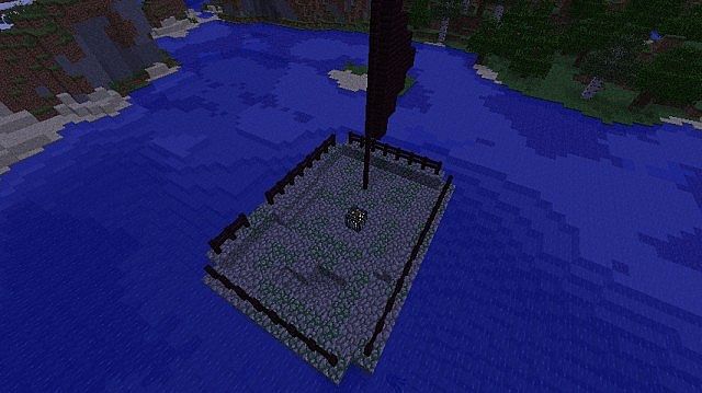 A small ship (spooky version) Minecraft Map