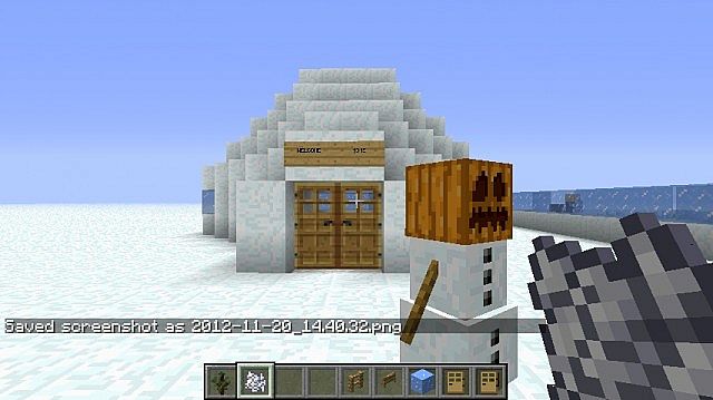 Simple Winter Home Minecraft Map