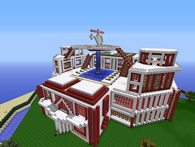 PvP remake of "Modern House" by Minecraftbarros Minecraft Map