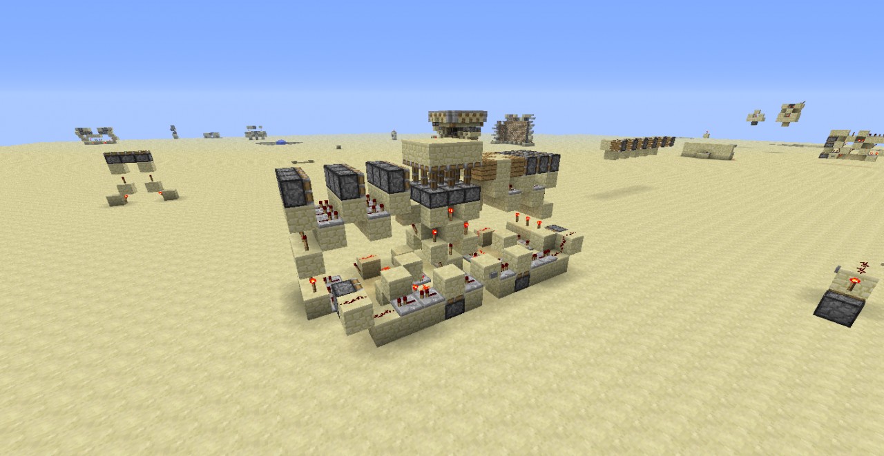 Compact 3x3 Block Swapper! (Flush and Expandable!) Minecraft Map