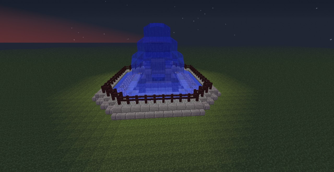 A Pretty Cool Fountain Minecraft Project