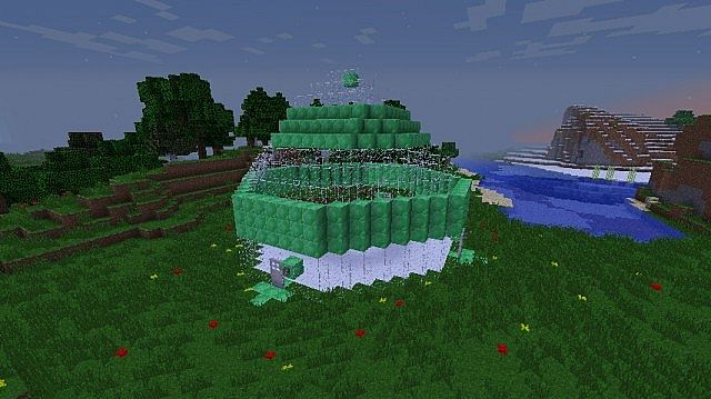 Emerald Spleefing Stadium Minecraft Map