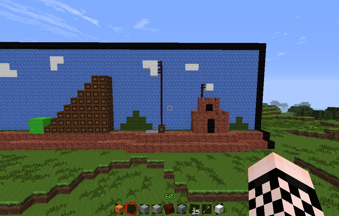 Super Mario Bros. Level 1-1 Minecraft Map