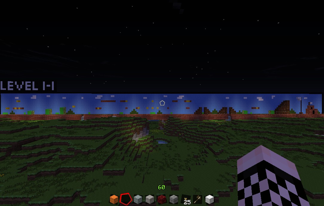 Super Mario Bros. Level 1-1 Minecraft Map
