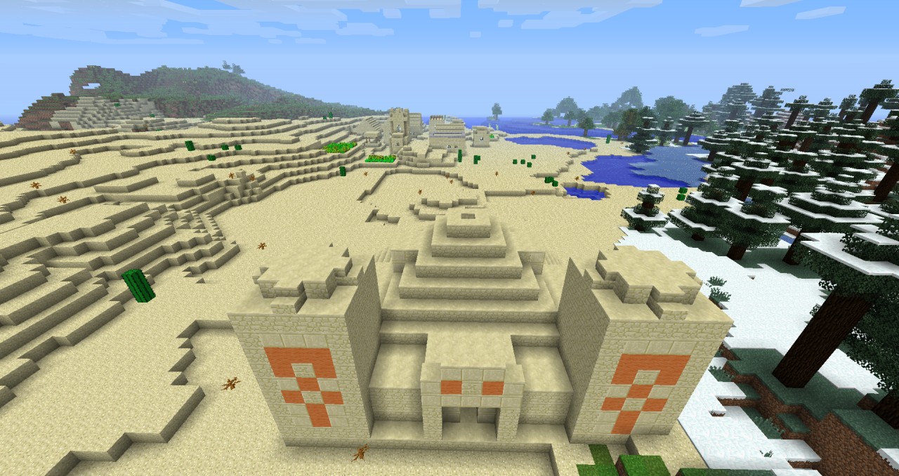 Epic Minecraft Starter Seed (9 Diamonds+Desert Temple) Minecraft Map