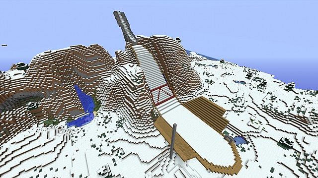 Ski Jumping Hill - 50% Minecraft Map