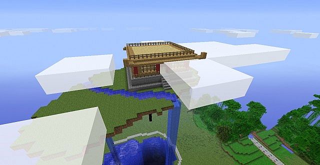 Flying Zen Temple Minecraft Map