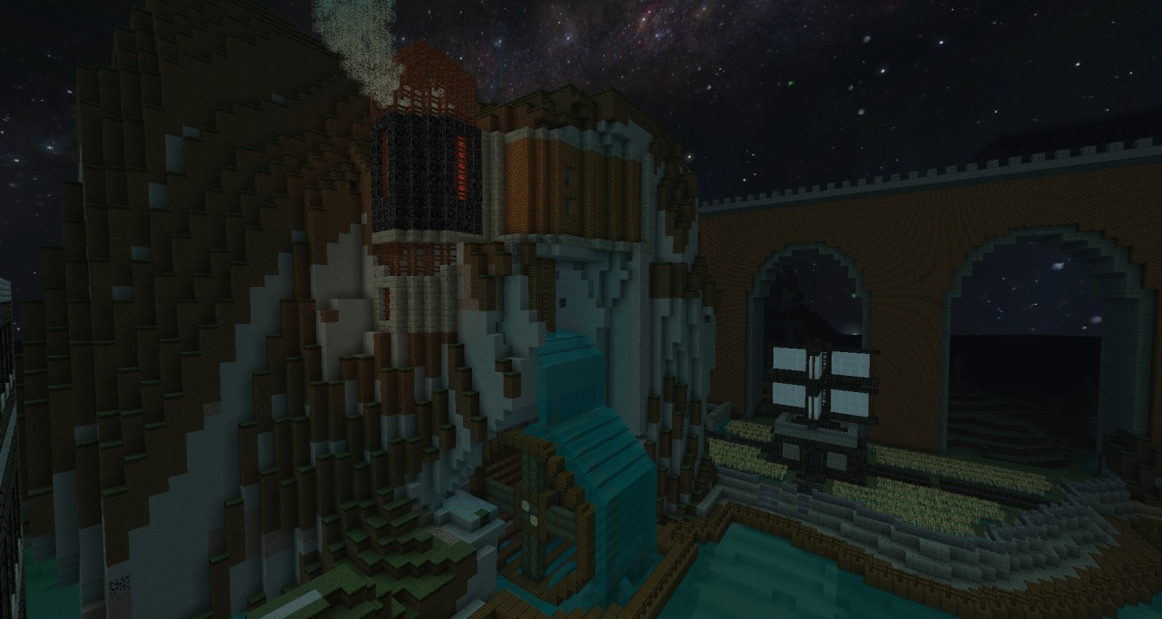 Steampunk city Minecraft Map