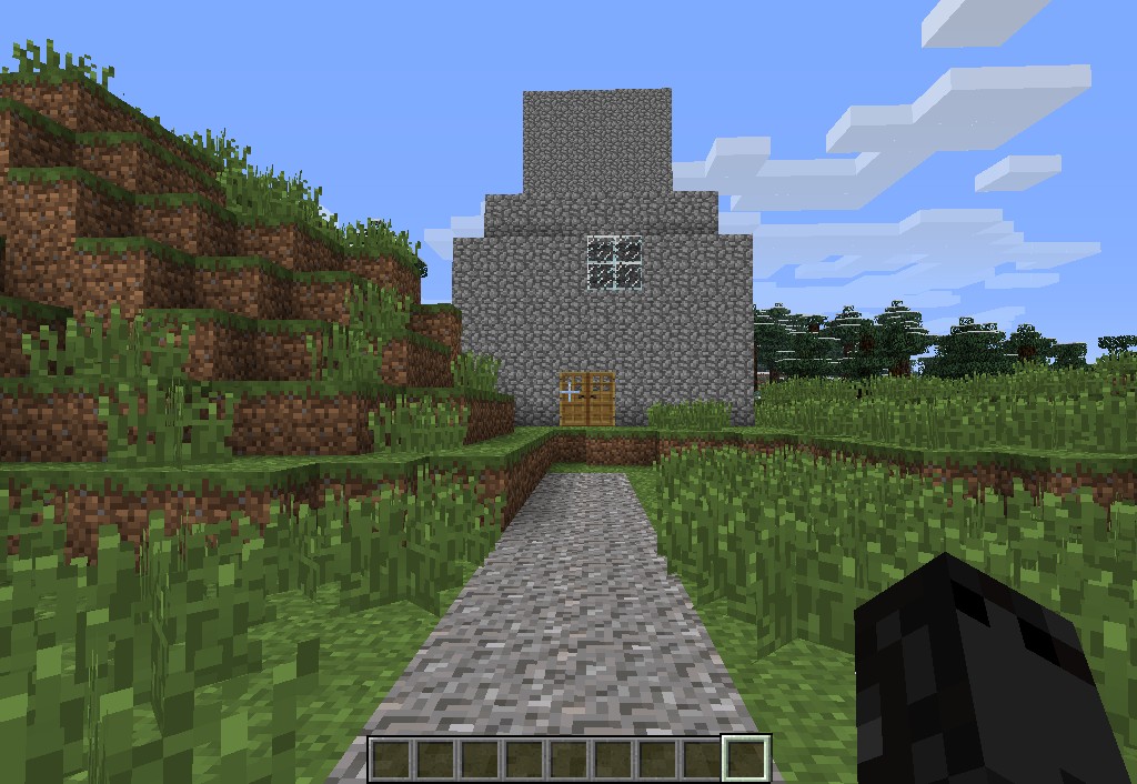 survival house that looks somewhat like a boot Minecraft Map