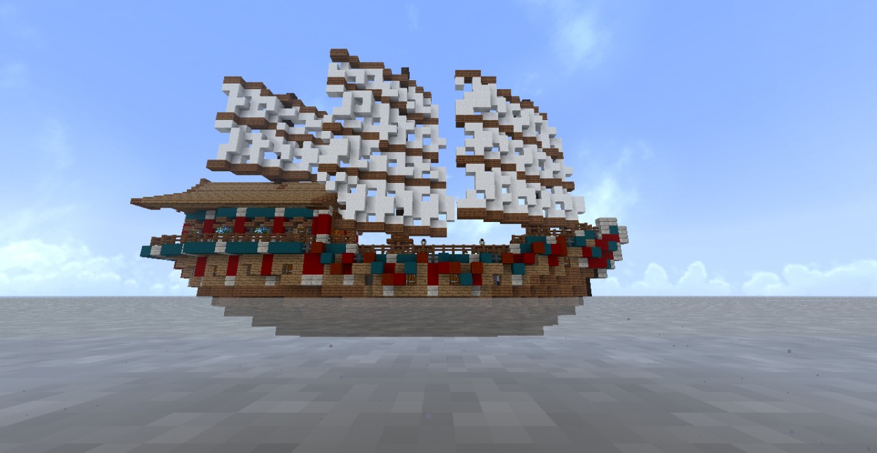 chinese junk boat Minecraft Map