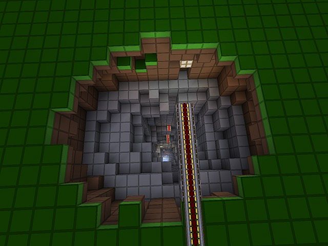 Minecart drop to bedrock