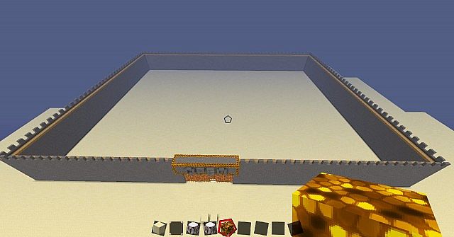 The bigest minecraft fortres with deffence machines (still working on ...