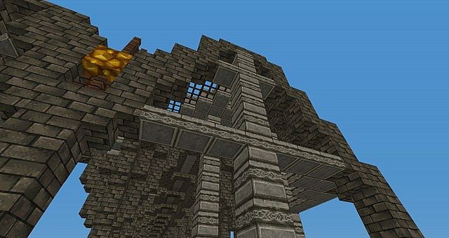 A Castle courtyard Minecraft Map