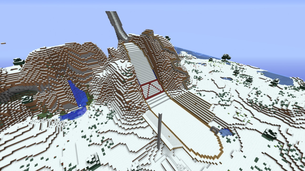 Ski Jumping Hill - 50% Minecraft Map