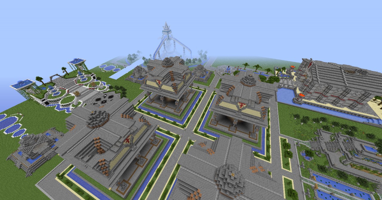 the world of orionn100 (all my constructions on a single map) Minecraft Map