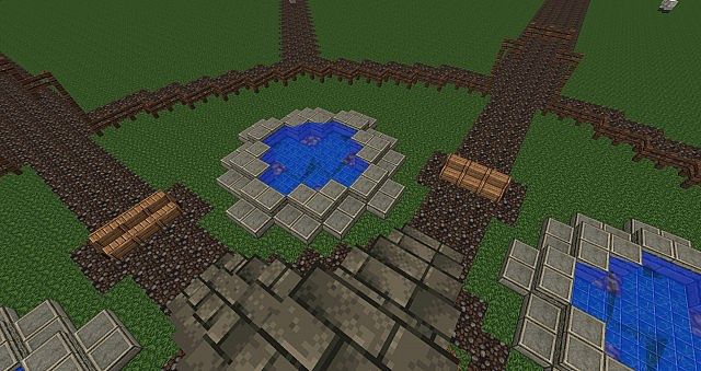 A Castle courtyard Minecraft Map