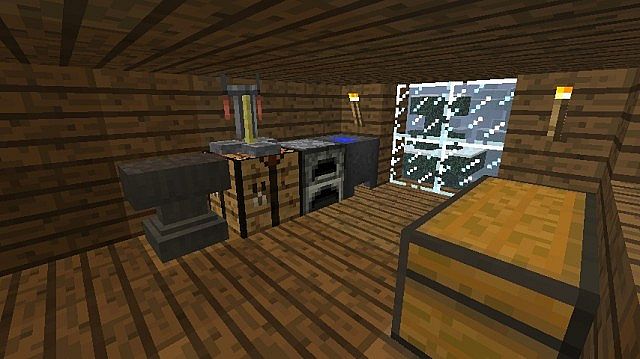 Simple ravine house Minecraft Map
