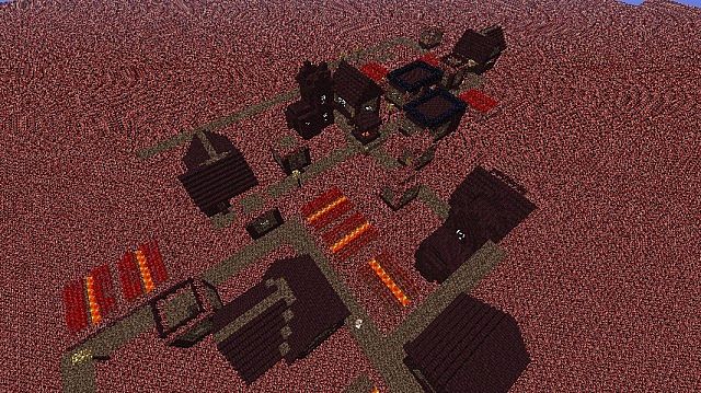 Netherflat -- custom village, superflat presets, and more! Minecraft Map