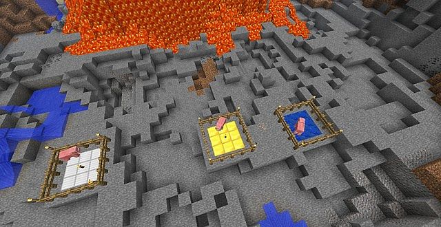 9 block pilar survivle Minecraft Map