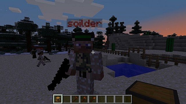 war map needs custum npc mod to play Minecraft Map