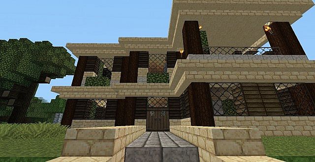 Tuscan/Stucco/Modern Home Minecraft Map