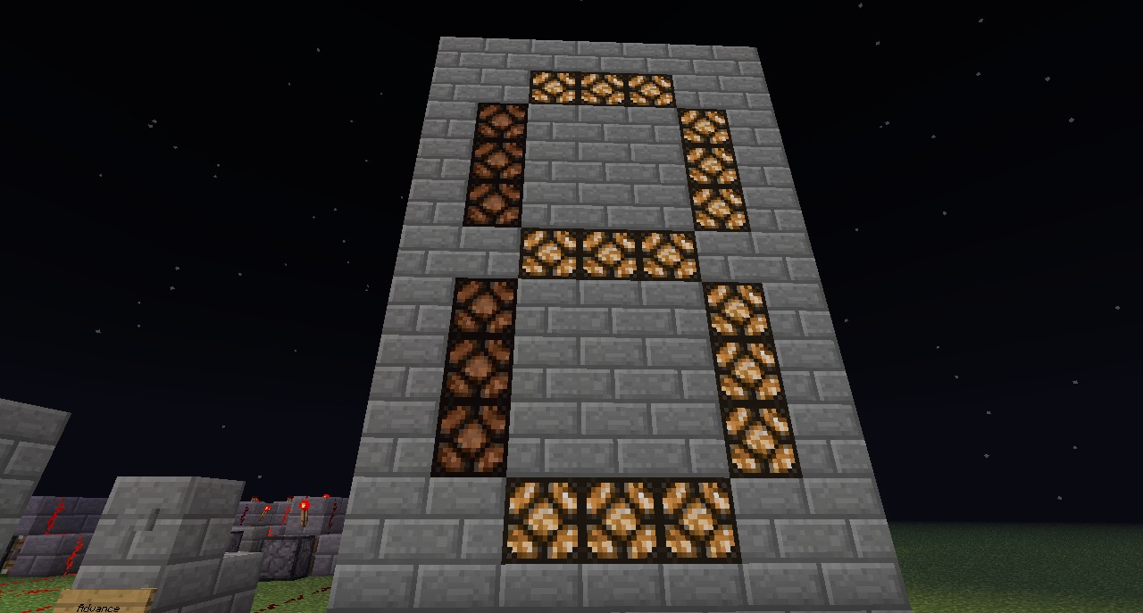 7 Segment Hex and Binary Counter Minecraft Map