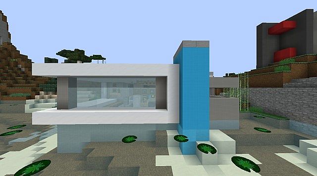 [Modern] Blue Summers - Simple Lakeside Home Minecraft Map