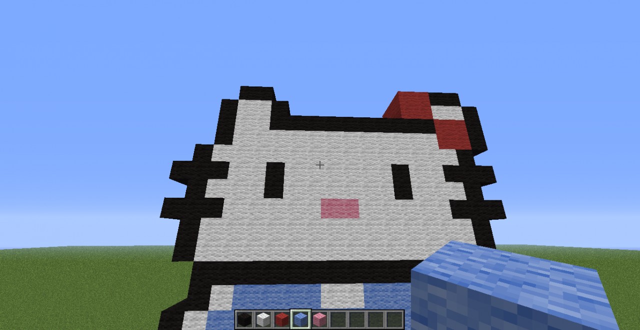 Hello Kitty ~Pixel Art~ *Request one now!!!* 15 diamonds? Minecraft Map