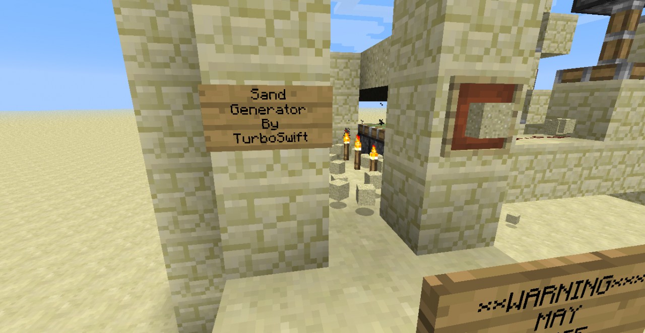 The Sand Generator By TurboSwift Minecraft Map