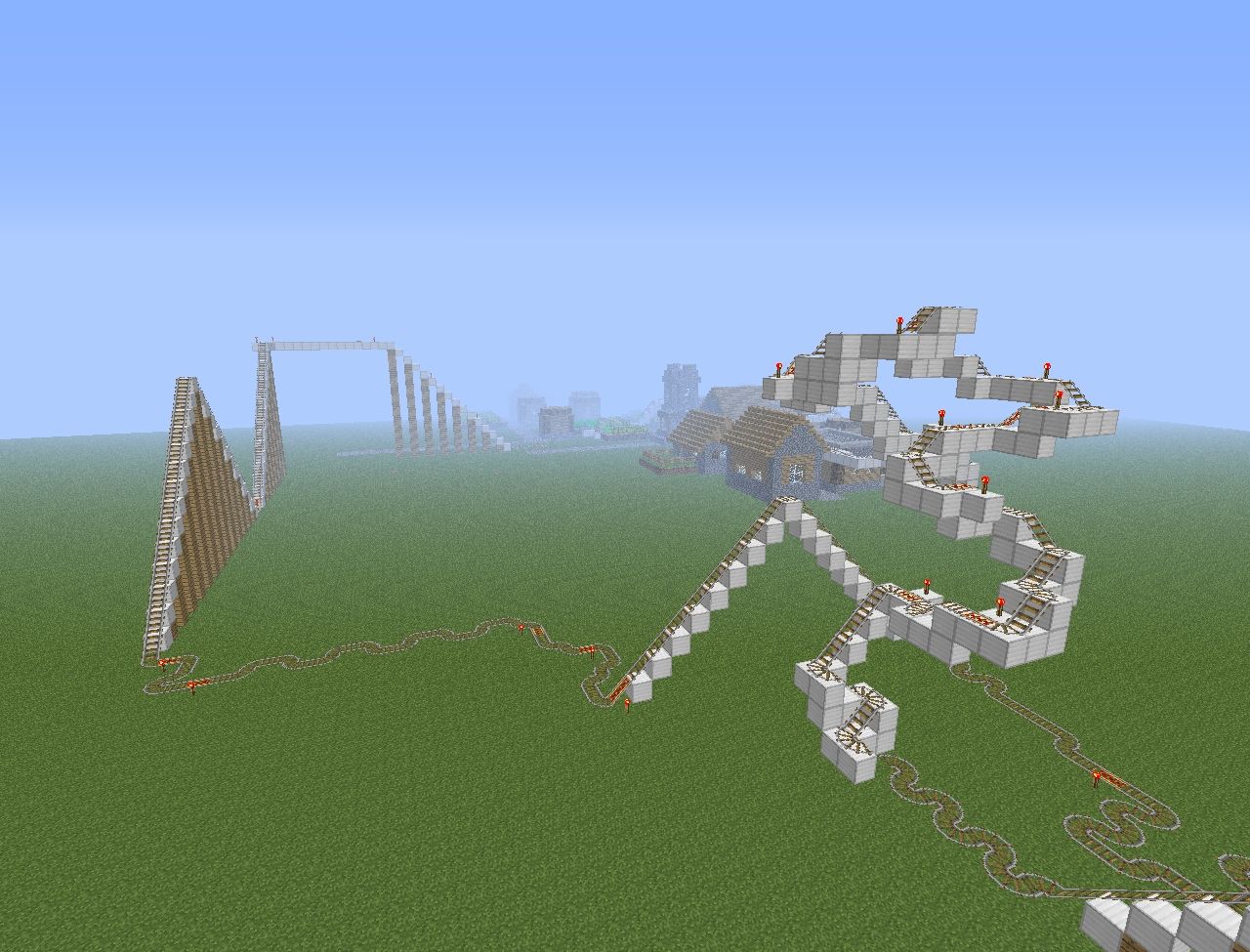 mega roller coaster the accelerator Minecraft Map