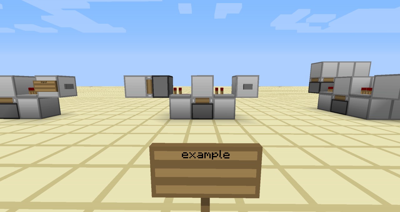 compact stackable monostable curcuit. Minecraft Map