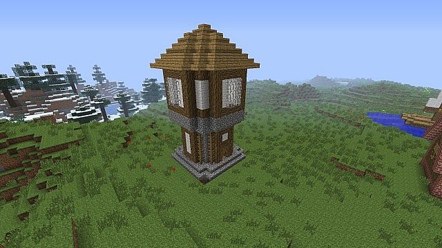 Random Buildings and Other Structures Minecraft Map