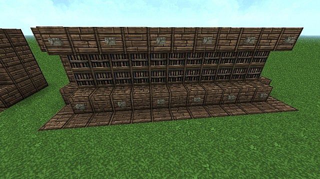 (Redstone) Compact Usable Bookshelves Minecraft Map