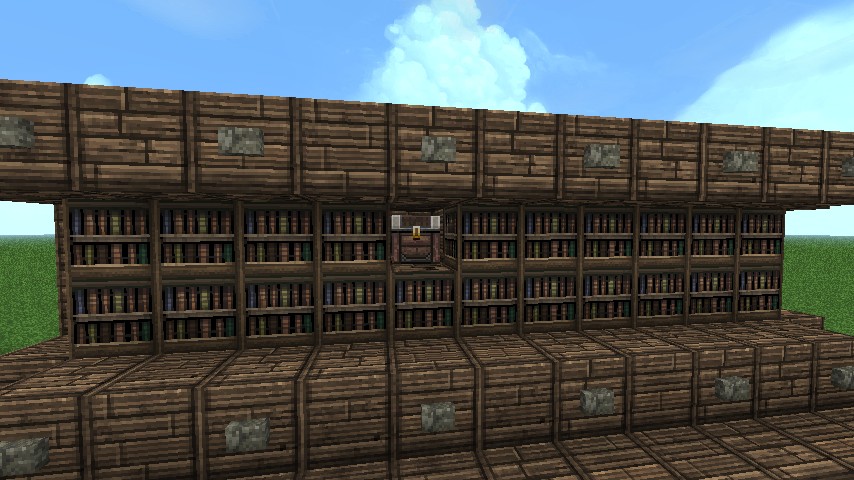 (Redstone) Compact Usable Bookshelves Minecraft Map
