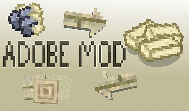 Adobe Mod 1.4.5 {Requires ModLoader} [Added tools!] Minecraft Mod