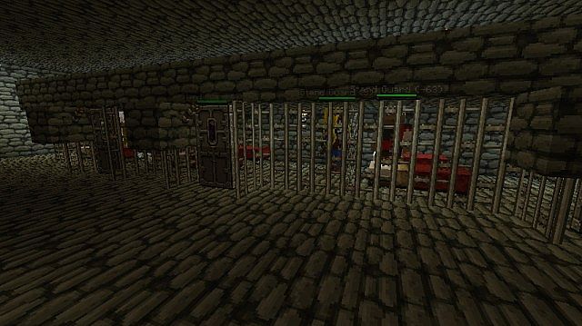 Jail with npcs + Outside Training area 1.4.4 Minecraft Map