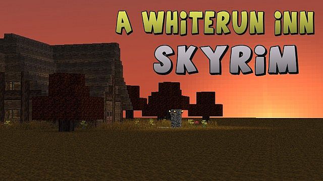 Skyrim Architecture: Whiterun Inn + Speedbuild Minecraft Map