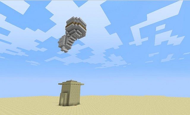 Beam Me Up! (A contraption using beacons and command blocks) Minecraft Map