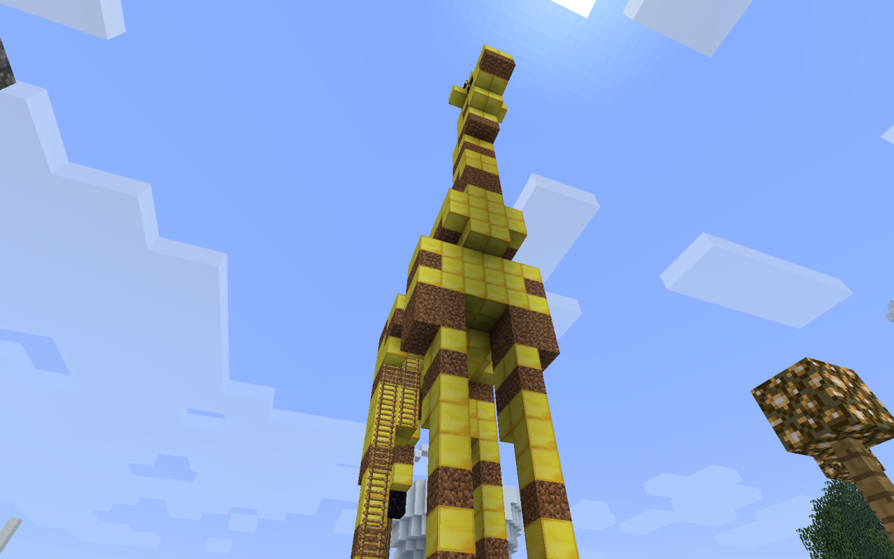 Minecraft Giraffe Statue
