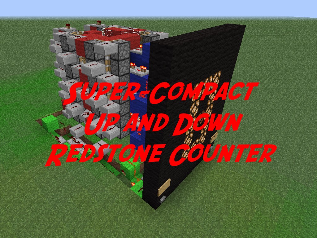 Super Compact Up and Down Counter Minecraft Project